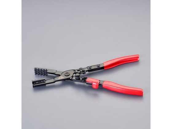 【仕様】●仕様：フラット型●全長：280mm●口の開き：65mm●ヘッドサイズ：32×19mm●形状：ストレート●ラチェットロック付●先端多方向スロット●クッショングリップ●ラジエーターホースなどのオープンクランプ脱着に【備考】※メーカーの...
