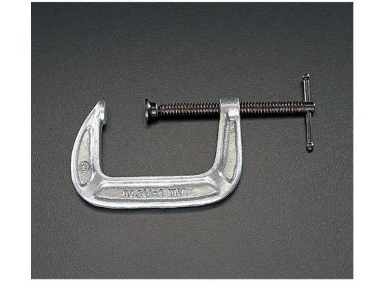 【仕様】●口の開き（mm）：0〜63●口の深さ（mm）：37●荷重（kgf）：385●スピンドル径：3／8”●材質：ダクタイル鋳鉄、亜鉛メッキ●スイベルヘッド付●スイベルパッドはしっかりとネジに取付けられており、自由に好きな位置に調節できま...