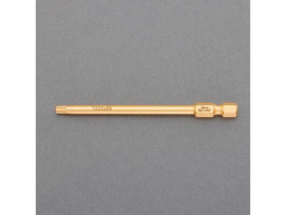 【仕様】●サイズ：T27●全長（mm）：89●六角シャンク：1／4”●溝長：約6mm●先端ホールド仕様●オリジナルの先端形状により、ねじを保持することができ脱落の軽減と作業効率がアップします。【備考】※メーカーの都合により、パッケージ・仕様...