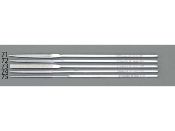 【仕様】●全長：140mm●コーティング長：40mm●シャンク部：角柄●形状：半丸（4．3×1．8mm）●粒度：＃100【備考】※メーカーの都合により、パッケージ・仕様等は予告なく変更になる場合がございます。【検索用キーワード】エスコ　ES...
