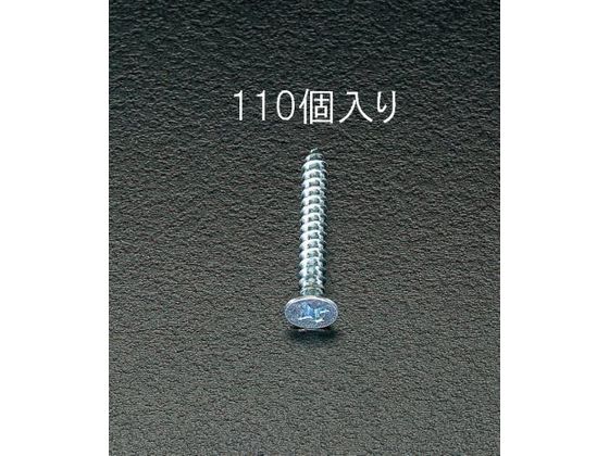 【仕様】●材質：鉄（ユニクロメッキ）●頭形状：（＋）皿頭●サイズ：M4×20mm●入数：110個●総重量：約161g【備考】※メーカーの都合により、パッケージ・仕様等は予告なく変更になる場合がございます。【検索用キーワード】エスコ　ESCO...
