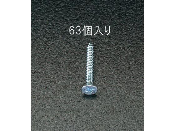 【仕様】●材質：鉄（ユニクロメッキ）●頭形状：（＋）皿頭●サイズ：M4×40mm●入数：63個●総重量：約177g【備考】※メーカーの都合により、パッケージ・仕様等は予告なく変更になる場合がございます。【検索用キーワード】エスコ　ESCO　...
