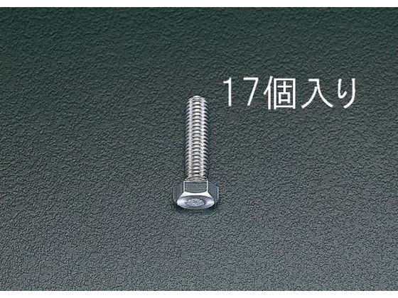 【仕様】●材質：ステンレス（SUS304）●並目ねじ●全ねじ●サイズ：M6×25●ピッチ：1●頭対辺：10mm●頭対辺：10mm●入数：17個【備考】※メーカーの都合により、パッケージ・仕様等は予告なく変更になる場合がございます。【検索用キ...