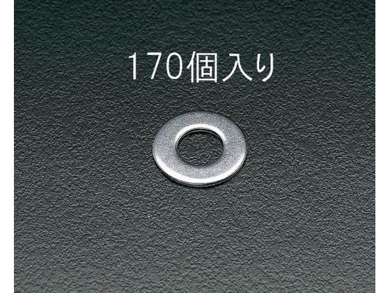 【仕様】●材質：ステンレス（SUS304）●内径×外径×厚み：5×12×0．8mm●入数：170個●呼：M5【備考】※メーカーの都合により、パッケージ・仕様等は予告なく変更になる場合がございます。【検索用キーワード】エスコ　ESCO　えすこ...