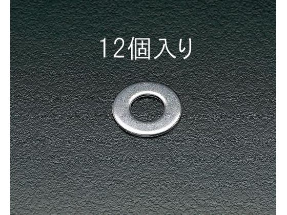 【仕様】●材質：ステンレス（SUS304）●内径×外径×厚み：12×26×2．3mm●入数：12個●呼：M12【備考】※メーカーの都合により、パッケージ・仕様等は予告なく変更になる場合がございます。【検索用キーワード】エスコ　ESCO　えす...