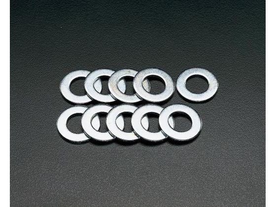 【仕様】●材質：鉄（ユニクロメッキ）●内径×外径×厚み：25．5×48×4．0mm●入数：10枚【備考】※メーカーの都合により、パッケージ・仕様等は予告なく変更になる場合がございます。【検索用キーワード】エスコ　ESCO　えすこ　M24平ワ...