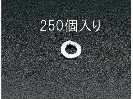 【仕様】●材質：鉄（ユニクロメッキ）●呼：M4●内径×外径×厚み（mm）：4．1×7．6×1．0●入数：250個【備考】※メーカーの都合により、パッケージ・仕様等は予告なく変更になる場合がございます。【検索用キーワード】エスコ　ESCO　え...