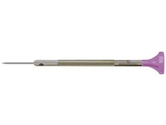 【仕様】●刃幅×刃厚：1．6×0．1mm●軸長：25mm●全長：103mm●材質：ヘッド：ポリアセタール本体：硬化ステンレス鋼（54HRC）●人間工学に基づいたデザイン＆摩擦抵抗が低いヘッド部分で長時間作業も快適に【備考】※メーカーの都合に...