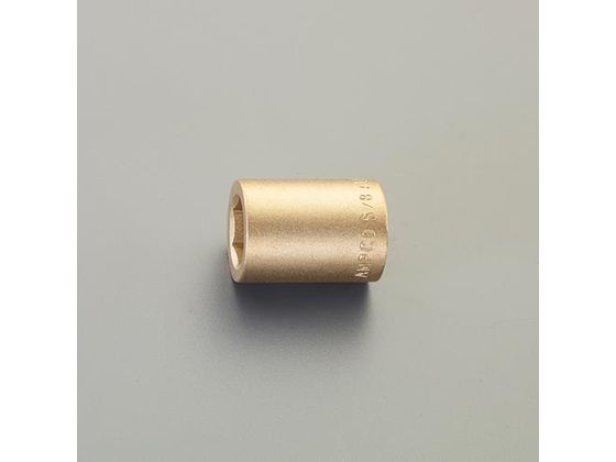 【仕様】●差込角：1／2”●材質：アルミニウム青銅●6ポイント●対辺（インチ）：19／32●外径：25．4mm●全長：37mm【備考】※メーカーの都合により、パッケージ・仕様等は予告なく変更になる場合がございます。【検索用キーワード】エスコ...
