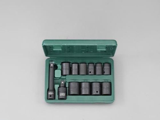 【仕様】●【セット内容】：12点●差込角：1／2”●ソケット（六角）：7／16”、1／2”、9／16”、5／8”、11／16”、3／4”、13／16”、7／8”、15／16”、1”●ソケット全長：39mm、39mm、38．5mm、38．5m...