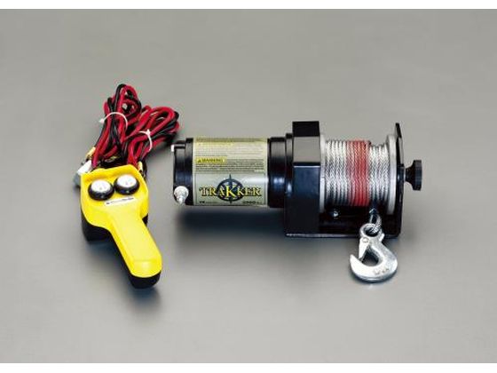 【仕様】●電源：DC12Vバッテリー専用●水平牽引能力：907kg●使用ワイヤー：φ4．7mm×15．2m●巻取スピード：4．5m／分（無負荷）●重量：5kg●サイズ：284×105×104（H）mm●電源コード長：出力側：1．67mコント...