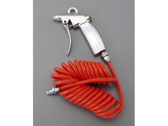 【仕様】●最高使用圧力：1．2MPa●ホース使用範囲：3m●ホースサイズ：内径：5mm、外径：8mm●静音ノズル仕様●材質：ガン：アルミ製、ホース：ウレタン樹脂●ホースがよじれにくいスイベル金具付【備考】※メーカーの都合により、パッケージ・...