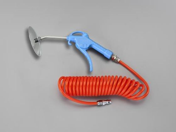 【仕様】●使用圧力：0．5〜0．8MPa●エアー量：340L／min●穴径：3mm●ノズル長：100mm●ホースサイズ：内径：5mm外径：8mm●使用範囲：3m●シールド付（φ98mm）●ホースがよじれにくいスイベル金具付●ウレタンホース付...