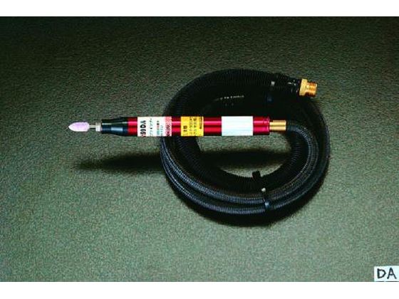 【仕様】●ハンドル長：135mm●総重量：約400g●使用圧力：0．64MPa●エアー消費量：57L／min●回転数：54000rpm●吸入口：R（PT）1／4”●チャックサイズ：3mm●ホース長：1．36m●使用コンプレッサー：2．2kw...