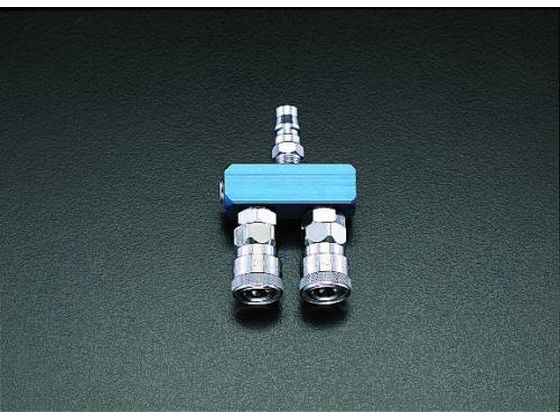 【仕様】●型：20型●使用圧力：1．5MPa●材質：合金●連数：2連●サイズ：65（W）×19（D）×97（H）mm【備考】※メーカーの都合により、パッケージ・仕様等は予告なく変更になる場合がございます。【検索用キーワード】エスコ　ESCO...