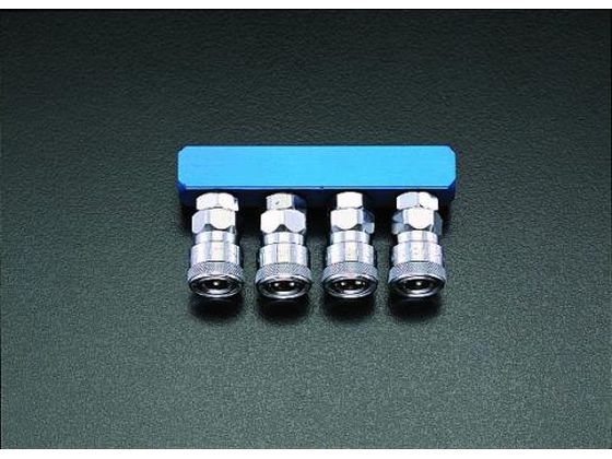 【仕様】●型：20型●使用圧力：1．5MPa●材質：合金●ねじサイズ：Rc（PT）1／4”（ボディ側）●連数：4連●サイズ：125（W）×19（D）×70（H）mm【備考】※メーカーの都合により、パッケージ・仕様等は予告なく変更になる場合が...