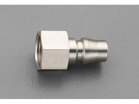 【仕様】●材質：焼入鋼（ニッケルメッキ）●エアー用●ねじサイズ：G（PF）1／4”●ねじ長さ：10．5mm●プラグ長さ：20．2mm●全長：34mm●重量：約25g●最高使用圧力：3．5MPa●使用温度範囲：−20℃〜100℃●エアー流量：...