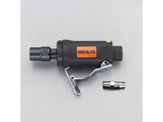 【仕様】●全長：120mm●重量：307g●使用圧力：0．63MPa●エアー消費量：110L／min●無負荷回転数：30000rpm●吸入口：Rc（PT）1／4”●チャックサイズ：6mm●使用コンプレッサー：2．2kw●プラグ付●コンパクト...