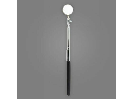 【仕様】●倍率：等倍●ミラー径：φ22mm●全長：190mm●グリップ径：φ13mm●重量（g）：60●材質：シャフト：バネ鋼メッキ、ミラー：ガラス、ミラー受部：ステンレス、ビニール製絶縁グリップ●ボールジョイントによりあらゆる角度で点検が...