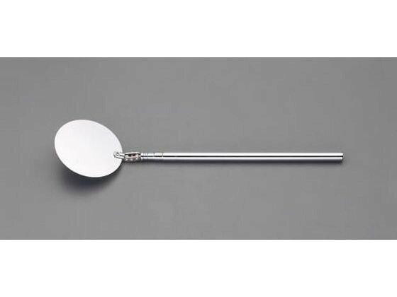 【仕様】●ミラー径：φ95mm●全長：370〜802mm●最小サイズ（折り畳み時）：260mm●重量：127g●シャフト部材質：スチール●倍率：等倍●ミラーカバー付属●食品工場に最適です。【備考】※メーカーの都合により、パッケージ・仕様等は...