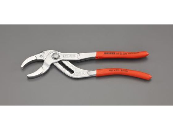 【仕様】●メーカー：KNIPEX（クニペックス）●型番：8103250●能力：φ25〜80mm●調整位置：25ポイント●重量：355g●全長：250mm●ハンドル：プラスチックコーティング●仕上げ：クロムメッキ●管のフィッティングやコネクタ...