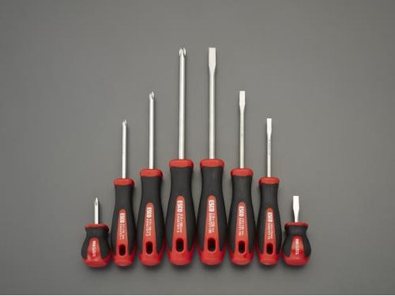 【仕様】●ステンレス製：耐蝕性、耐薬品性、衛生面に優れた製品です。●【セット内容】：8本組●プラスドライバー：先端×軸径×軸長：＃1×5．5×75mm＃2×6．3×100mm＃3×8．0×150mm＃2×6×35mm●マイナスドライバー：刃...
