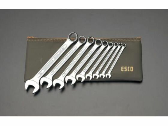 【仕様】●【セット内容】：片目片口スパナ9本組セット●サイズ：5．5・7・8・10・12・13・14・17　・19mm●全長：100〜230mm●材質：クロム合金鋼●12ポイント●15°タイプ●工具袋付●工具袋は予告無く色や材質を変更する事...