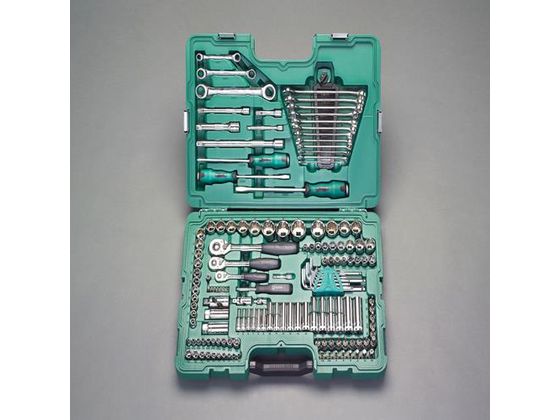 【仕様】●【セット内容】：150点●差込角：1／4”・3／8”・1／2”●ミリソケット：　（6角）（1／4”）：4・5・6・7・8・9・10・11・12・13mm　（6角）（3／8”）：9・10・11・12・13・14・15・16・17・1...