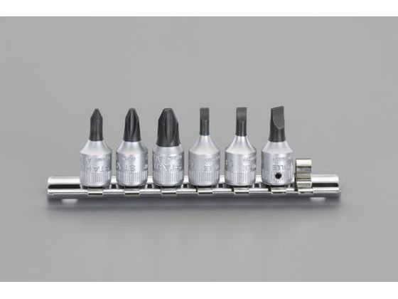 【仕様】●差込角：1／4”●全長：28mm●サイズ：（＋）＃1・＃2・＃3（−）3．5・4．0・5．5mm●6個組【備考】※メーカーの都合により、パッケージ・仕様等は予告なく変更になる場合がございます。【検索用キーワード】エスコ　ESCO　...