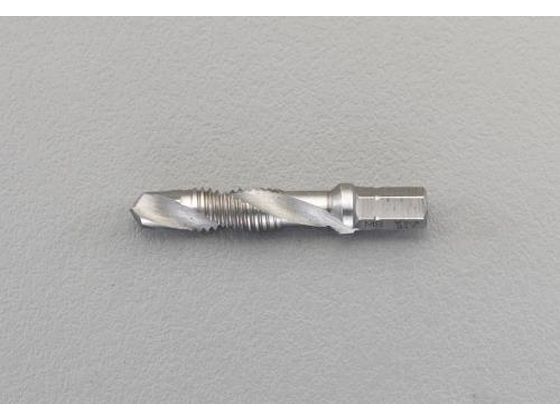 【仕様】●電気ドリルと使用できます。●下穴とタップ作業が1回で行えます。●材質：HSS●タップサイズ：M5×0．8●ドリルサイズ：3．8mm●全長：41mm●六角対辺：1／4”（6．35mm）●重量：5g【備考】※メーカーの都合により、パッ...