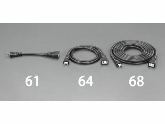 【仕様】●定格：15A・125V●VCT1．25mm2×2心●コネクター：抜け止め式●コンセント数：1個●コード長：30cm【備考】※メーカーの都合により、パッケージ・仕様等は予告なく変更になる場合がございます。【検索用キーワード】エスコ　...