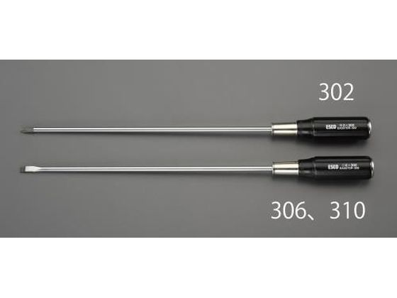 【仕様】●貫通柄の為、ハンマーでたたけます。●先端：（−）6×0．9mm●軸長（mm）：300●先端マグネット付●生産国：日本【備考】※メーカーの都合により、パッケージ・仕様等は予告なく変更になる場合がございます。【検索用キーワード】エスコ...