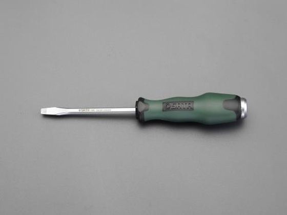 【仕様】●貫通柄の為、ハンマーで叩けます。●刃幅×刃厚（mm）：6．0×1．2●全長：221mm●軸長：100mm●材質：軸部：クロムモリブデン鋼、ハンドル部：硬質樹脂●先端マグネット付【備考】※メーカーの都合により、パッケージ・仕様等は予...