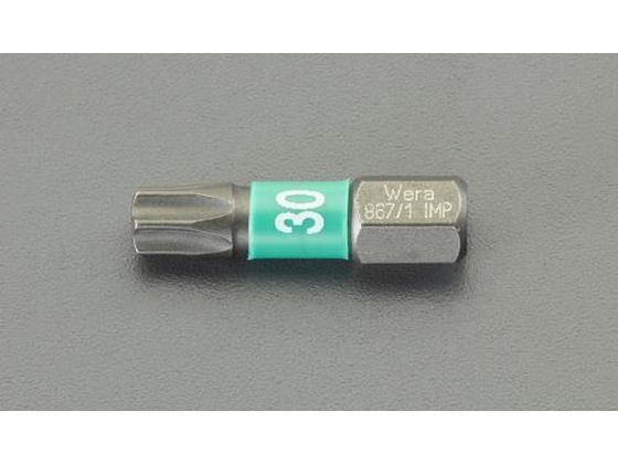 【仕様】●IMPAKTORシリーズ●六角シャンク：1／4”●トルクスビット●サイズ：T30●全長：25mm●重量：5g●インパクトドライバーにも使用可能なビットです。●インパクトドライバーでのご使用の際は別売のビットホルダー（EA611M−...