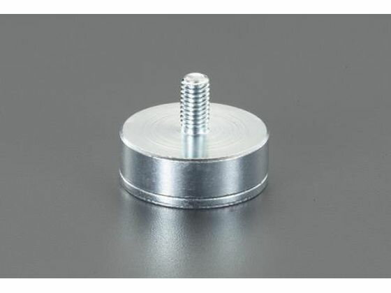 【仕様】●材質：ネオジウム、スチール（亜鉛メッキ加工）●吸着力：410N（41kgf）●ねじサイズ：M8●サイズ（mm）：φ40×8（雄ネジ部分込：20）●高さ（mm）：20●使用温度：80℃以下●雄ねじ付きの超強力マグネット●流通している...