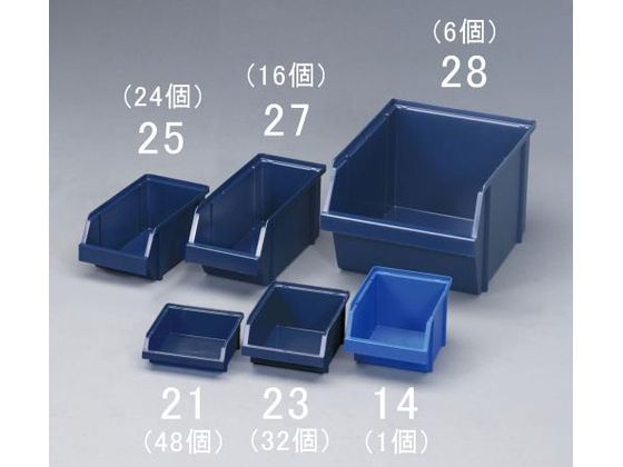 【仕様】●材質：ポリプロピレン●積み重ね可能●カラー：ダークブルー●サイズ（mm）：125×173×75（H）●入数：32個【備考】※メーカーの都合により、パッケージ・仕様等は予告なく変更になる場合がございます。【検索用キーワード】エスコ　...