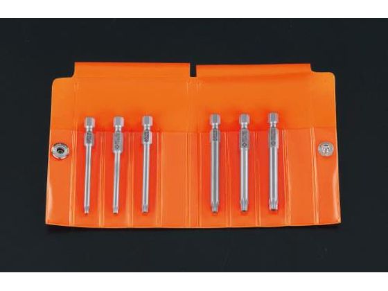 【仕様】●工具袋付●サイズ：T10・T15・T20・T25・T27・T30（6本組）●全長：70mm●六角シャンク：1／4”●イジリ止付【備考】※メーカーの都合により、パッケージ・仕様等は予告なく変更になる場合がございます。【検索用キーワー...