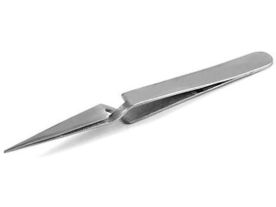 【仕様】●逆作用ピンセット●先端：直・鋭●材質：ステンレス（SUS304）●先端幅：0．4mm●全長：120mm【備考】※メーカーの都合により、パッケージ・仕様等は予告なく変更になる場合がございます。【検索用キーワード】エスコ　ESCO　え...