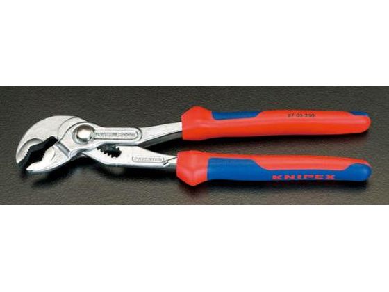 【仕様】●メーカー：KNIPEX（クニペックス）●型番：8705250●ハンドル：コンフォート●仕上げ：クロムメッキ●最大開口：2”●最大ナット：46mm●全長：250mm●重量（g）：376●材質：クロームバナジウム電気鋼●調整段数：25...