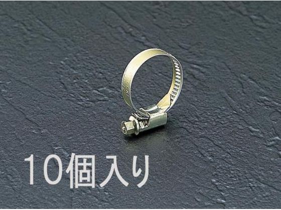 【仕様】●適合ホース径：16〜27mm●材質：スチール亜鉛メッキ●バンド幅：9mm●バンド厚：0．8mm●入数は10個入りです。【備考】※メーカーの都合により、パッケージ・仕様等は予告なく変更になる場合がございます。【検索用キーワード】エス...