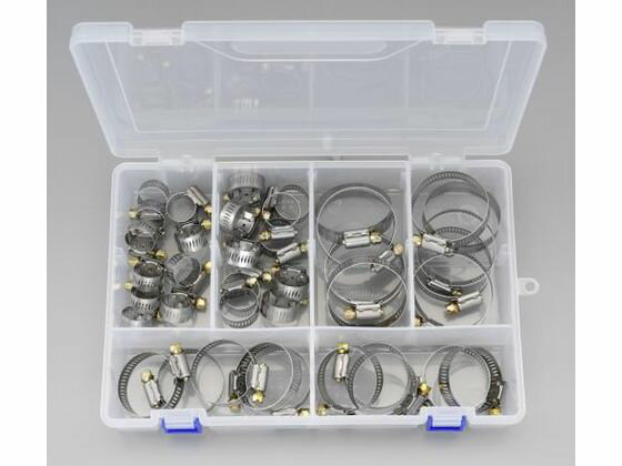 【仕様】●材質：バンド：SUS301、スクリュー：スチール●六角（−）ねじ：5／16”（8mm）●ケースサイズ：300×200×62mm［セット内容］●EA463CA−20（10個）：バンド幅：12．7mm、適合直径：11〜20mm●EA4...