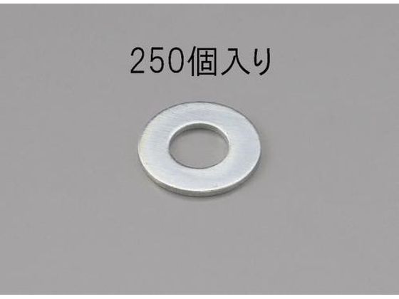 【仕様】●材質：鉄（ユニクロメッキ）●内径×外径×厚み：2×6×0．4mm●入数：250個【備考】※メーカーの都合により、パッケージ・仕様等は予告なく変更になる場合がございます。【検索用キーワード】エスコ　ESCO　えすこ　M2平ワッシャー...