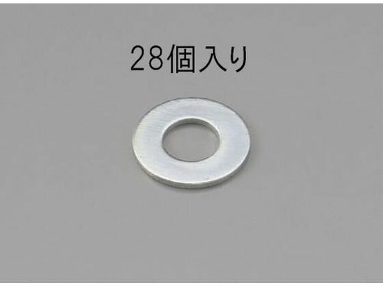 【仕様】●材質：鉄（ユニクロメッキ）●内径×外径×厚み：12×26×2．3mm●入数：28個【備考】※メーカーの都合により、パッケージ・仕様等は予告なく変更になる場合がございます。【検索用キーワード】エスコ　ESCO　えすこ　M12平ワッシ...
