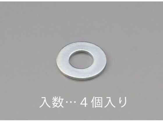 【仕様】●材質：鉄（ユニクロメッキ）●袋入り●内径×外径×厚み（mm）：23．5×44×3．2●入数：4【備考】※メーカーの都合により、パッケージ・仕様等は予告なく変更になる場合がございます。【検索用キーワード】エスコ　ESCO　えすこ　M...