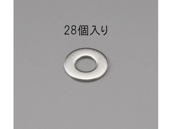 【仕様】●材質：ステンレス（SUS304）●内径×外径×厚み：4×10×0．8mm●入数：28個【備考】※メーカーの都合により、パッケージ・仕様等は予告なく変更になる場合がございます。【検索用キーワード】エスコ　ESCO　えすこ　M4平ワッ...