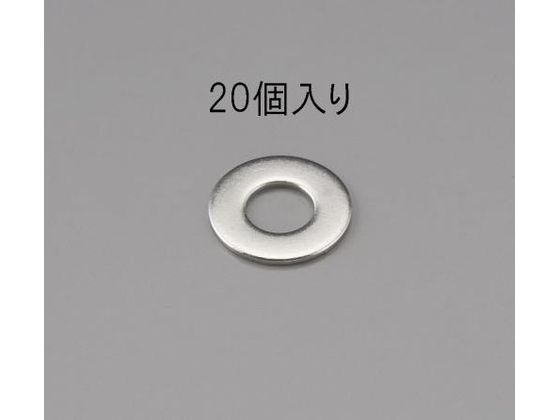 【仕様】●材質：ステンレス（SUS304）●内径×外径×厚み：5×12×0．8mm●入数：20個【備考】※メーカーの都合により、パッケージ・仕様等は予告なく変更になる場合がございます。【検索用キーワード】エスコ　ESCO　えすこ　M5平ワッ...