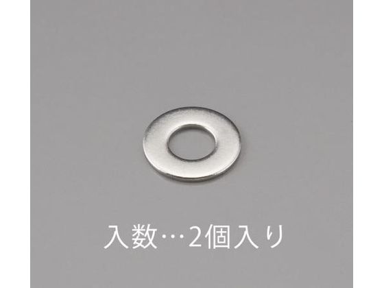 【仕様】●材質：ステンレス●袋入り●内径×外径×厚み（mm）：19×36×2．5●入数：2【備考】※メーカーの都合により、パッケージ・仕様等は予告なく変更になる場合がございます。【検索用キーワード】エスコ　ESCO　えすこ　M18平ワッシャ...