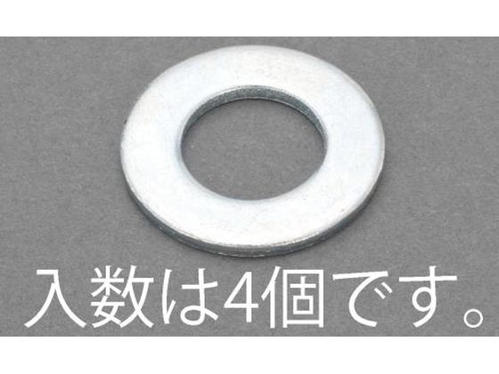 【仕様】●材質：鉄（ユニクロメッキ）●内径×外径×厚み（mm）：23×39×3．0●入数：4【備考】※メーカーの都合により、パッケージ・仕様等は予告なく変更になる場合がございます。【検索用キーワード】エスコ　ESCO　えすこ　M22平ワッシ...