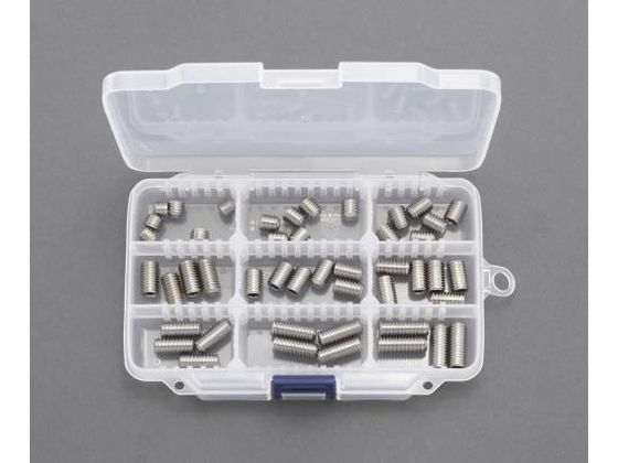 【仕様】●【セット内容】：サイズ（入数）：M8×6（6）M8×8（6）M8×10（6）M8×12（6）M8×14（6）M8×15（4）M8×16（4）M8×18（4）M8×20（4）●材質：ステンレス●ケースサイズ：145×100×21mm...