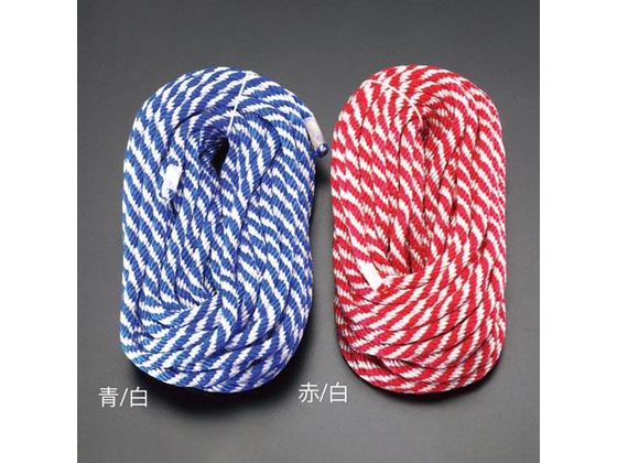 【仕様】●使用荷重：95．8kg●サイズ：φ12．7mm×10．6m●材質：ポリプロピレン●構造：ソリッドブレード●カラー：レッド／ホワイト●化学物質や腐敗に強く、水に浮きます。●入数は1本入りになります。【備考】※メーカーの都合により、パ...